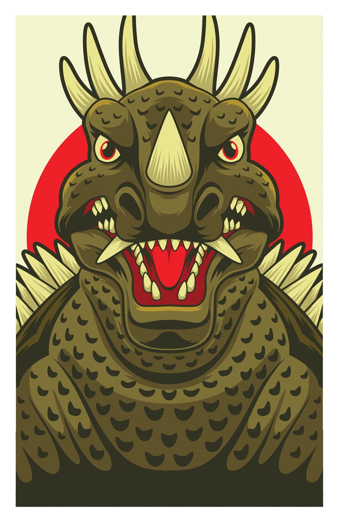 Anguirus 11x17 Print - Etsy