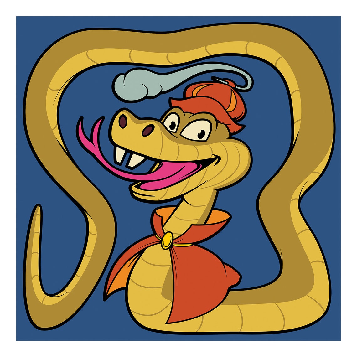 Sir Hiss 11x11 Print - Etsy