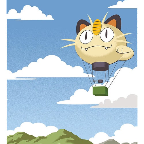 Team Rocket Recruitment Poster meowth Balloon 11x17 Print | Etsy