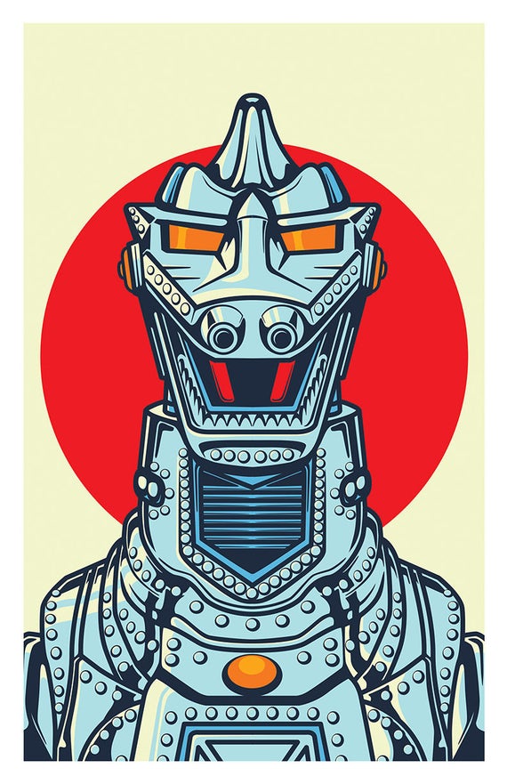 Mechagodzilla 11x17 Print - Etsy