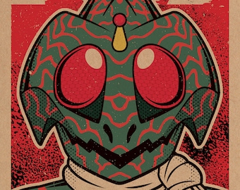 Kamen Rider Shocker Combatmen Print 11x17 | Etsy
