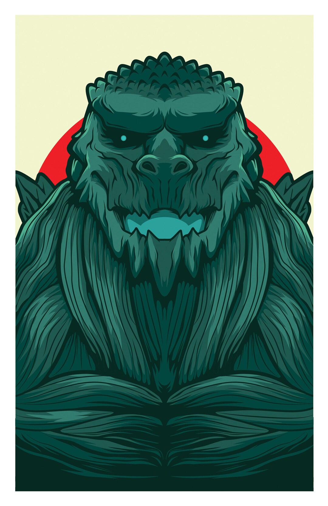 Godzilla Earth 11x17 Print - Etsy