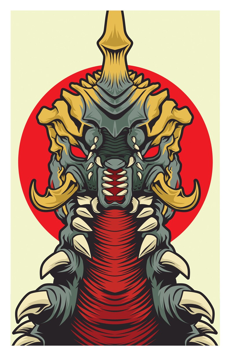 Battra Larva 11x17 Print | Etsy