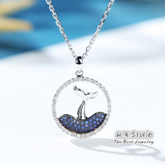 Sapphire dolphin necklace store