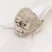 Diamond Skull Statement Ring in Solid 18k Gold/halloween Skull Jewelry ...