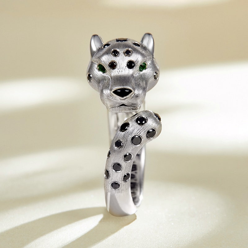 Emerald Panther Ring - Etsy