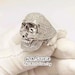 Diamond Skull Statement Ring in Solid 18k Gold/halloween Skull Jewelry ...