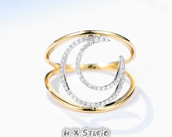 Moon Ring Design - Etsy