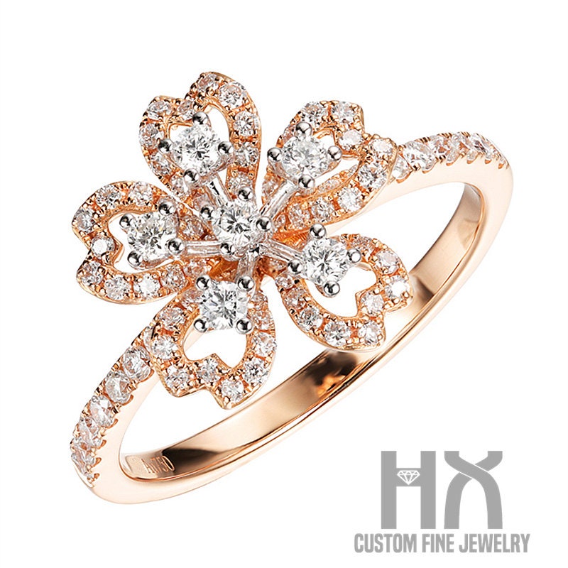 Cherry Blossom Ring - Etsy