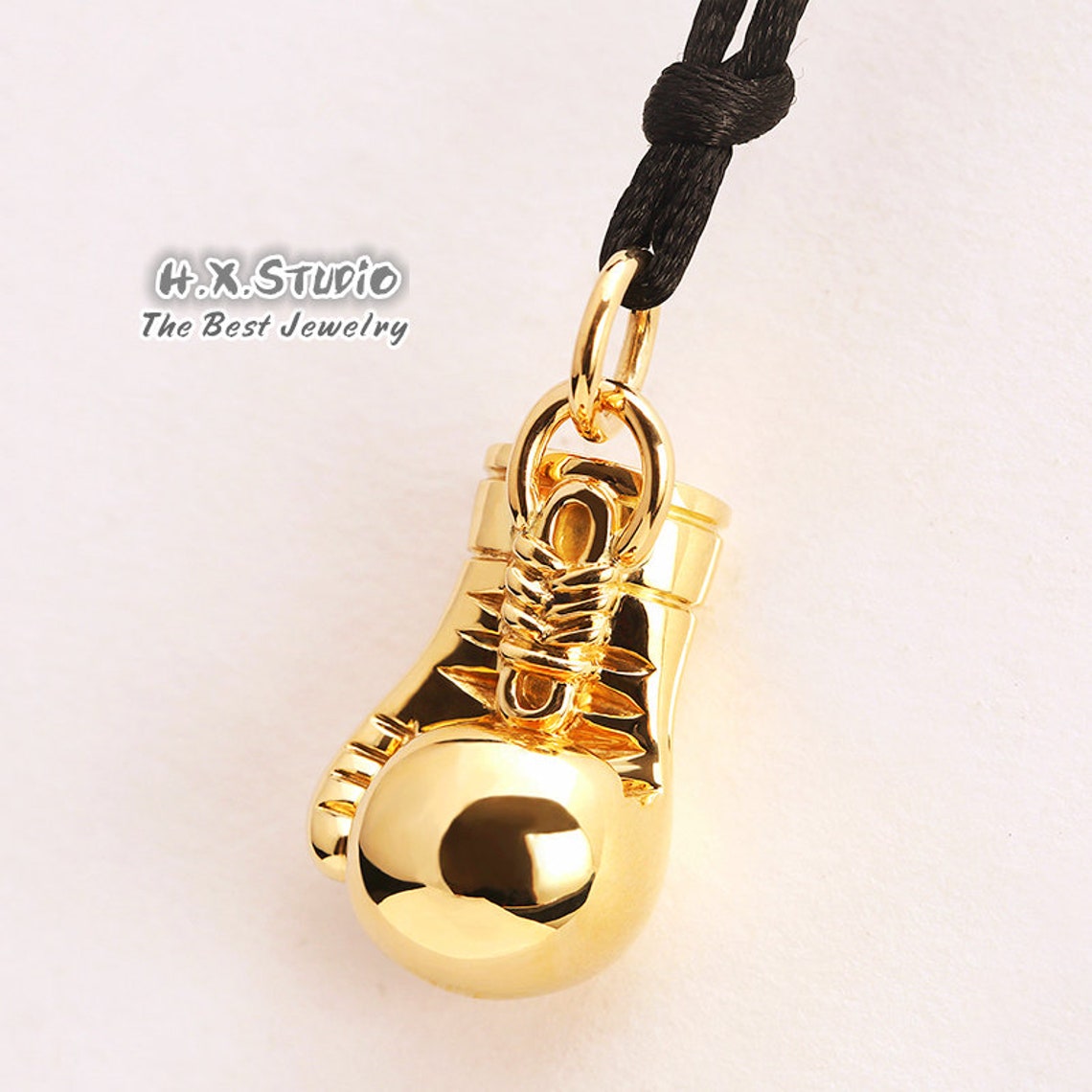 Boxing Glove Pendant in Solid 18k Gold/fighting Glove Pendant/boxing ...