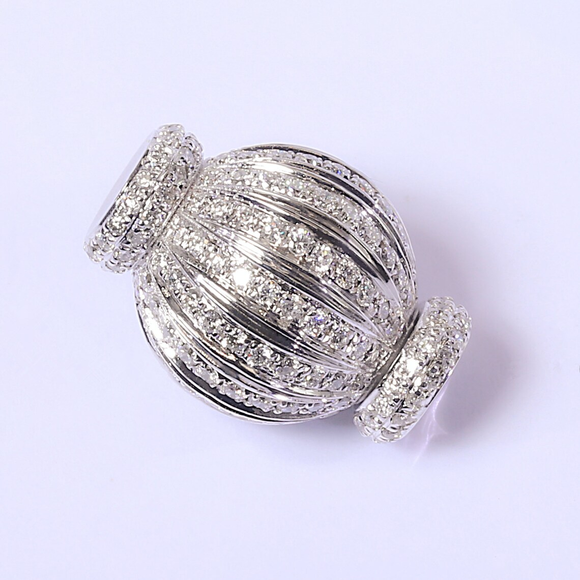 Solid 18k Gold Diamond DIY Spacer Bead (price for ONE Bead), Diamond ...