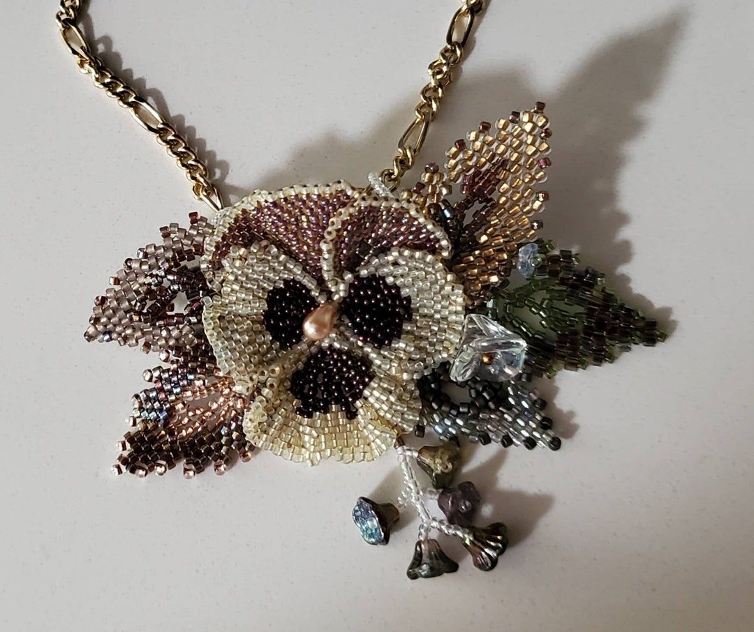 Pansy Pin or Pendant - Etsy