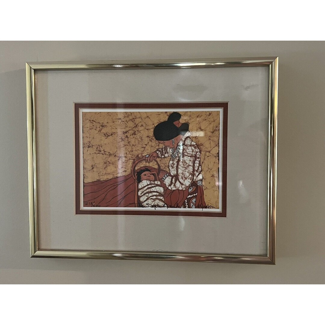 The Simple Miracle Native Signed Print Dick Trish Martin Framed 1980s ...