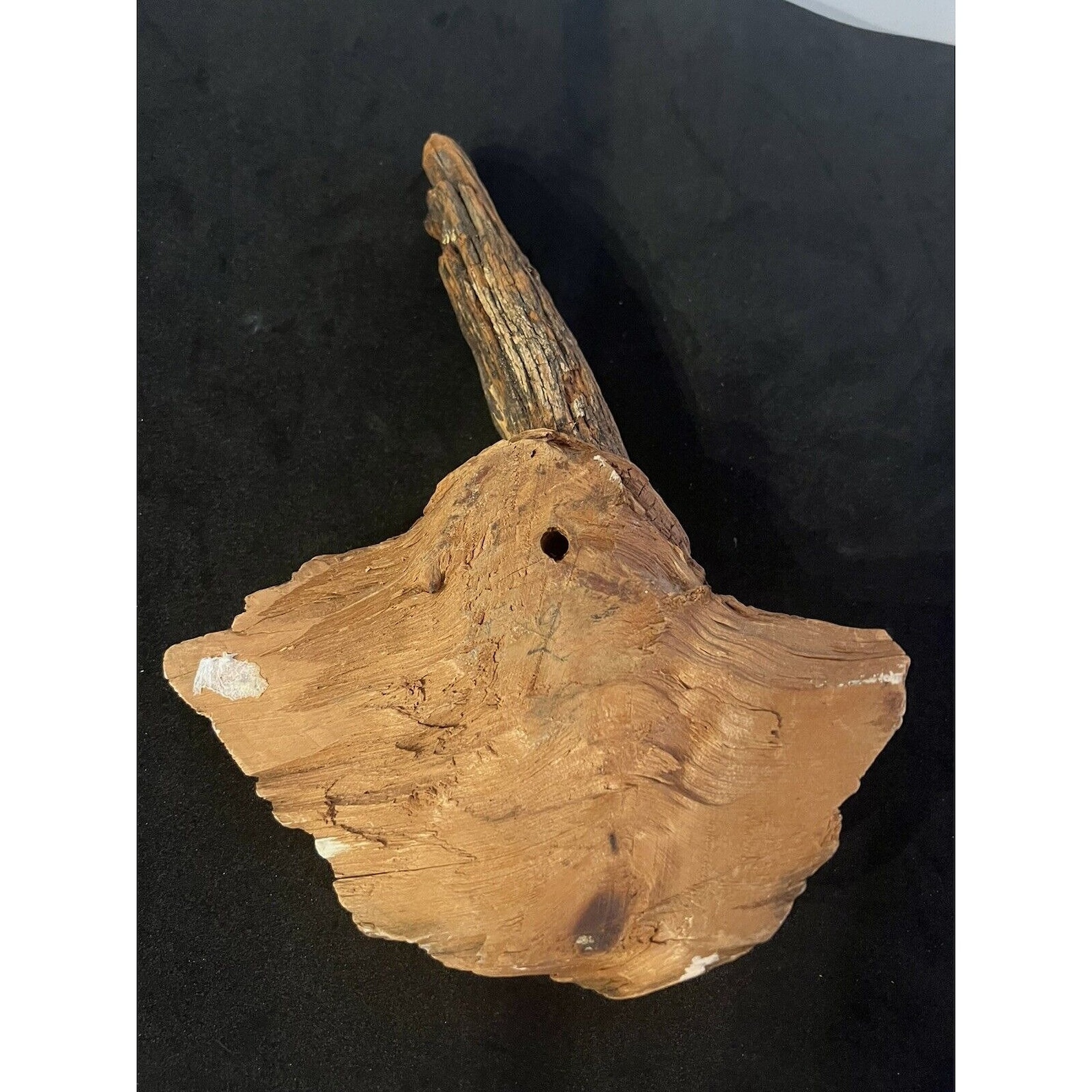 Wood Spirit Forest Gnome Face Knot Carving Unknown Artist Unique Wizard ...