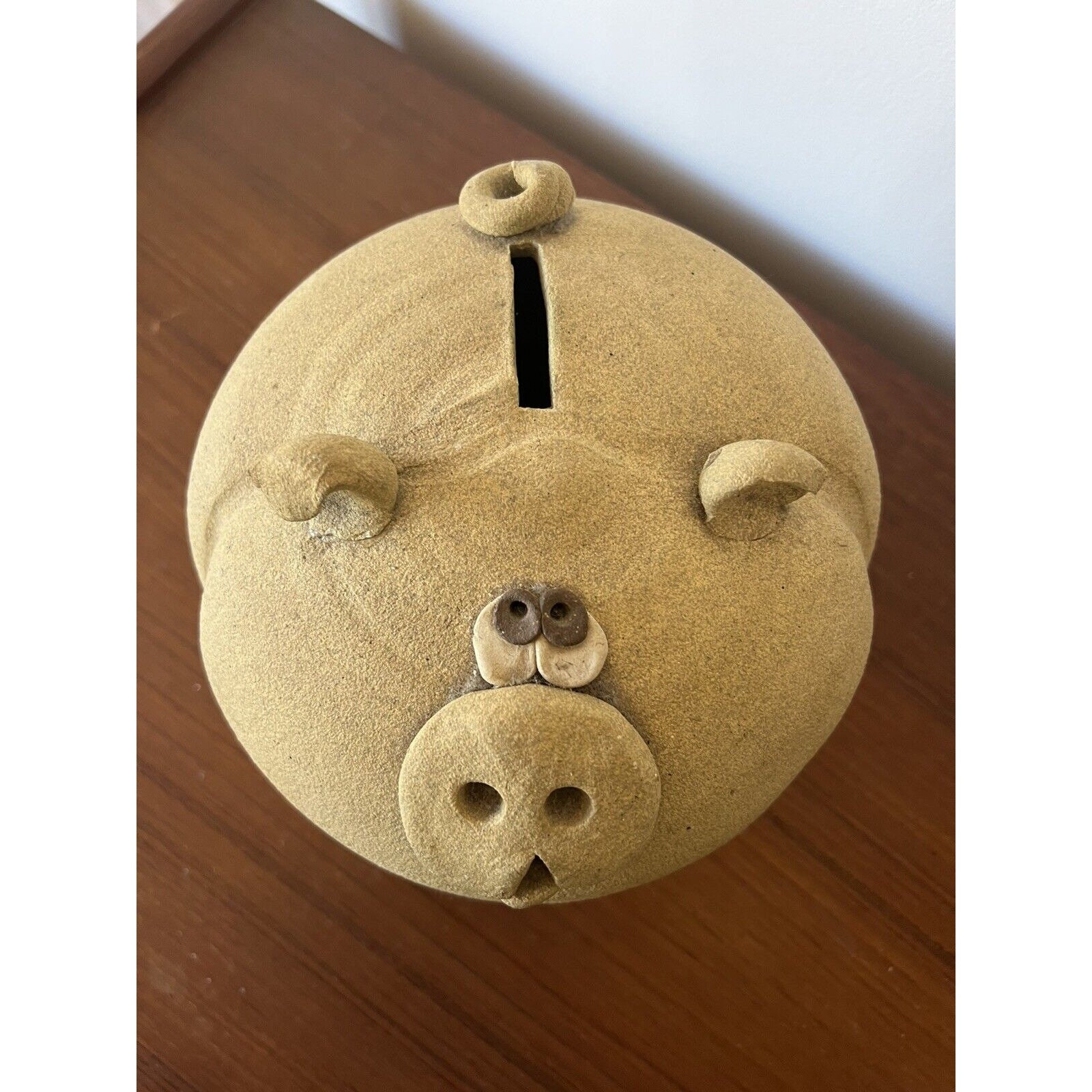 Vintage Studio Art Pottery Piggy Bank Handmade Pottery Pig 7 Mcm - Etsy