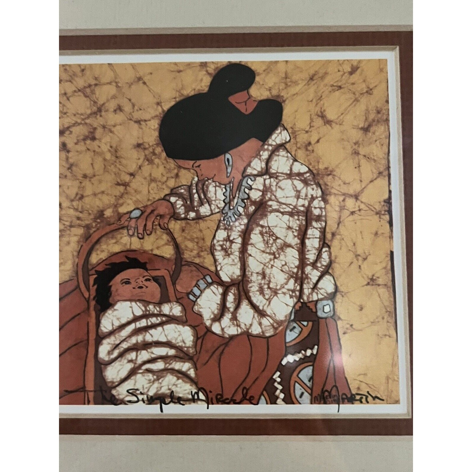 The Simple Miracle Native Signed Print Dick Trish Martin Framed 1980s ...