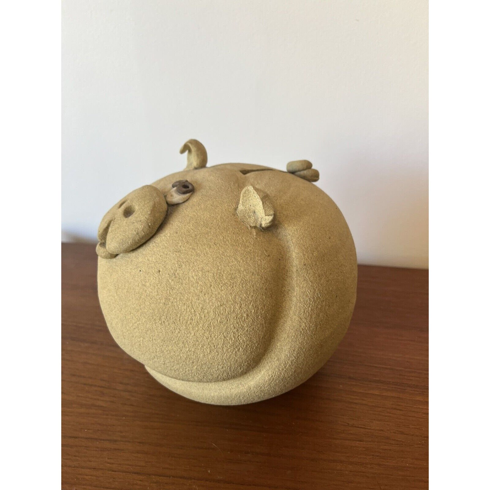 Vintage Studio Art Pottery Piggy Bank Handmade Pottery Pig 7 Mcm - Etsy