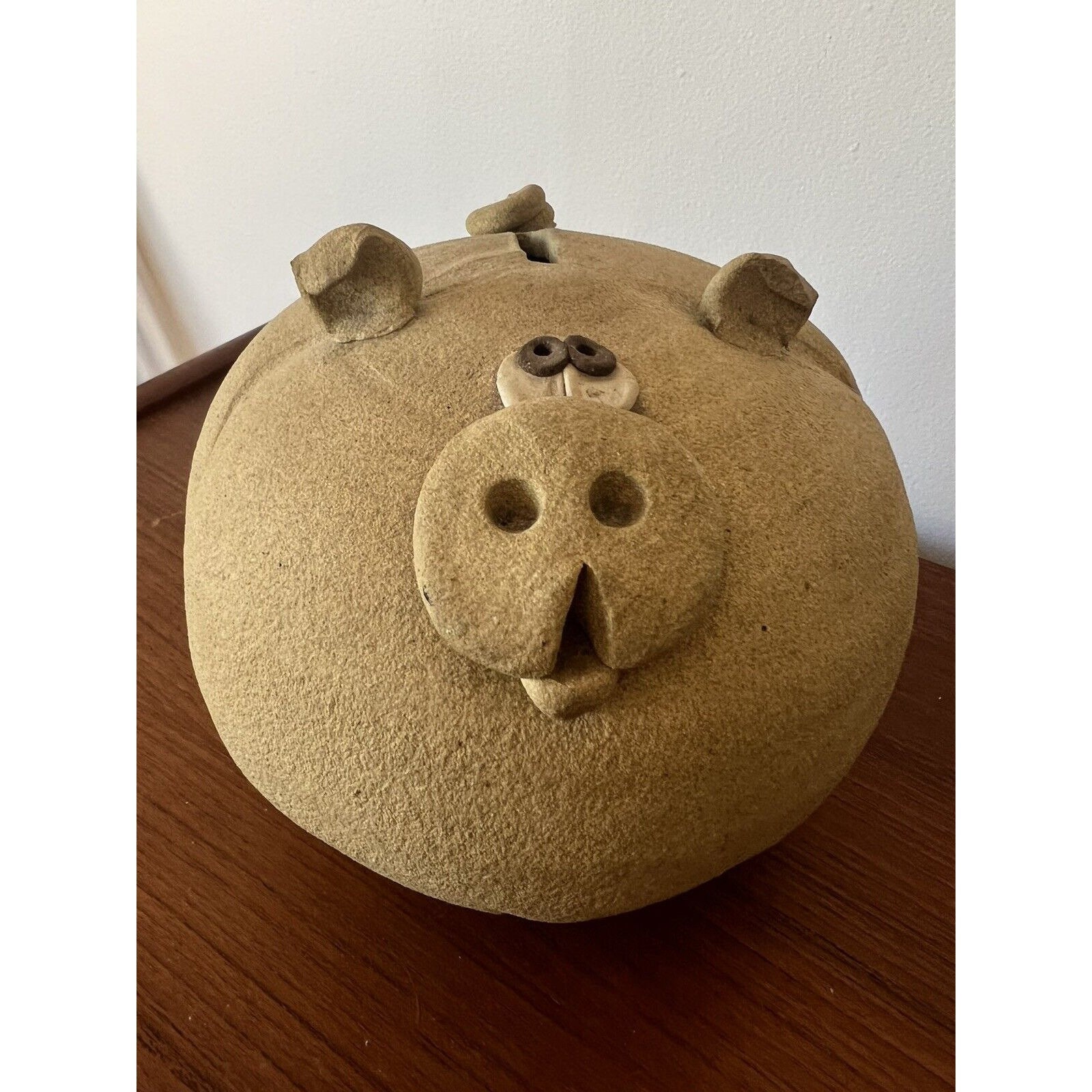 Vintage Studio Art Pottery Piggy Bank Handmade Pottery Pig 7 Mcm - Etsy