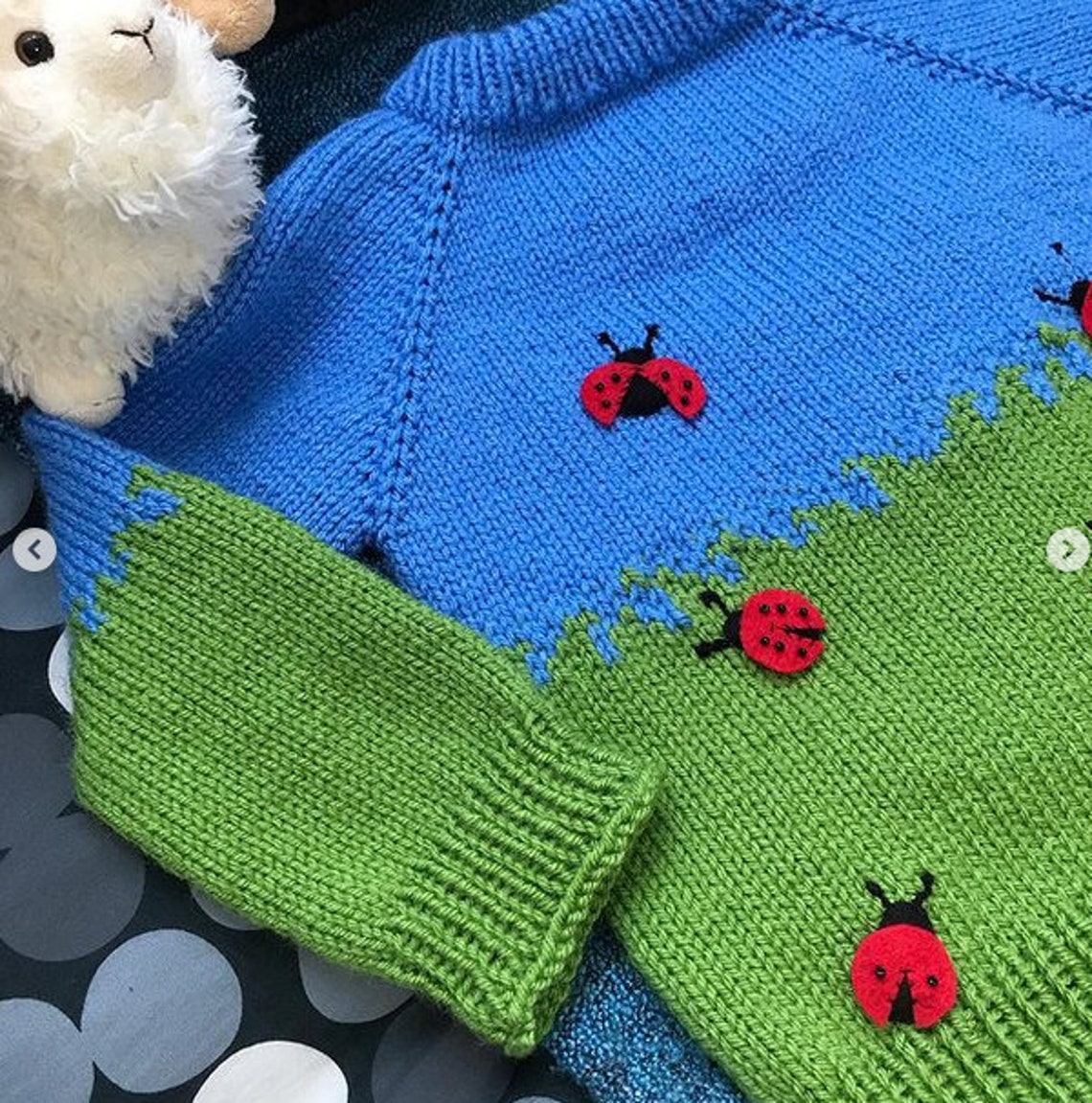 Child's Ladybug Sweater - Etsy