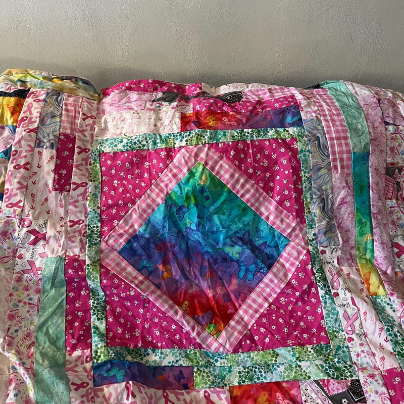 Breast Cancer Quilt - Etsy