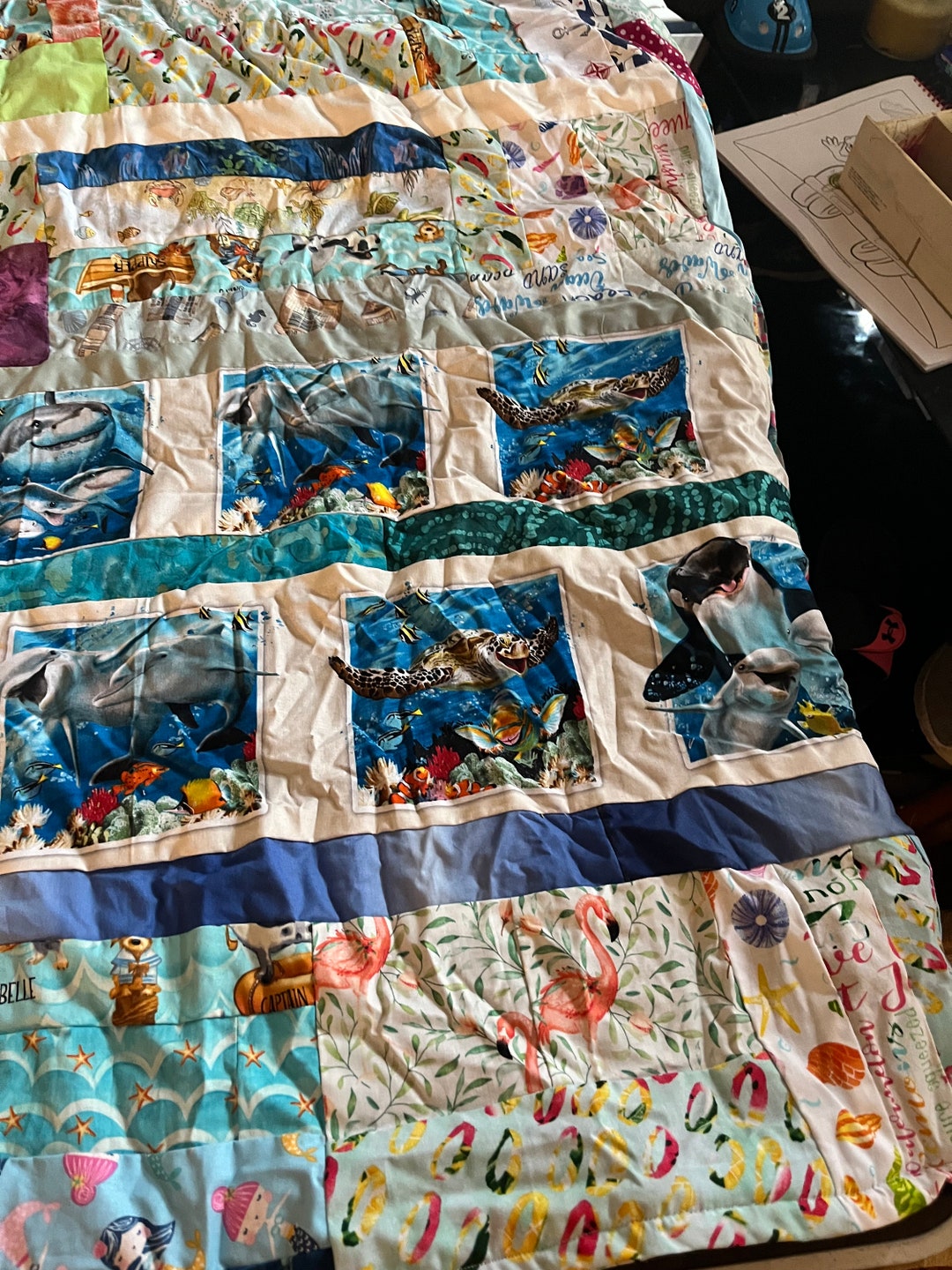 Sea Animal Quilt - Etsy
