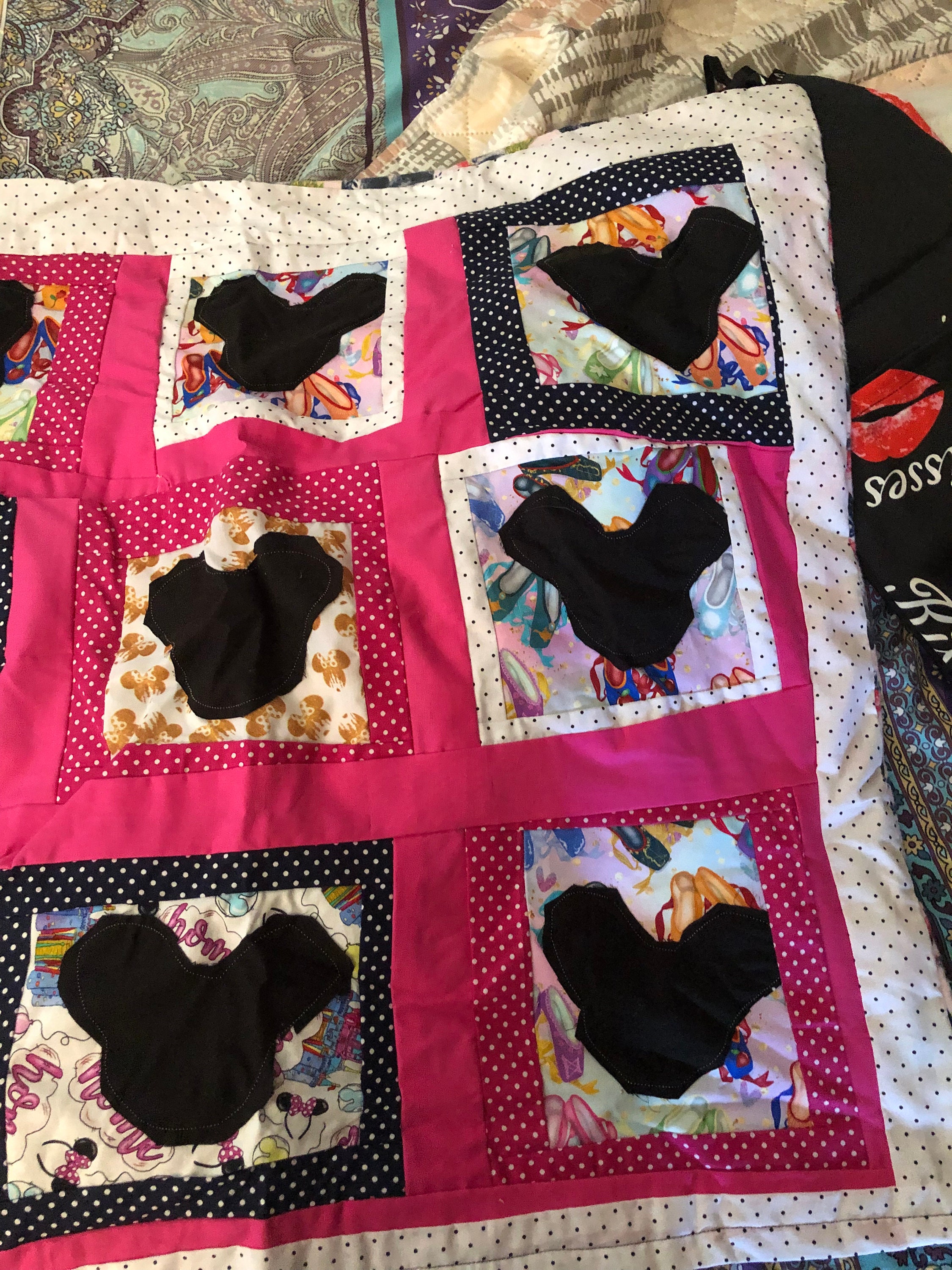 Minnie Mouse Ear Quilt - Etsy