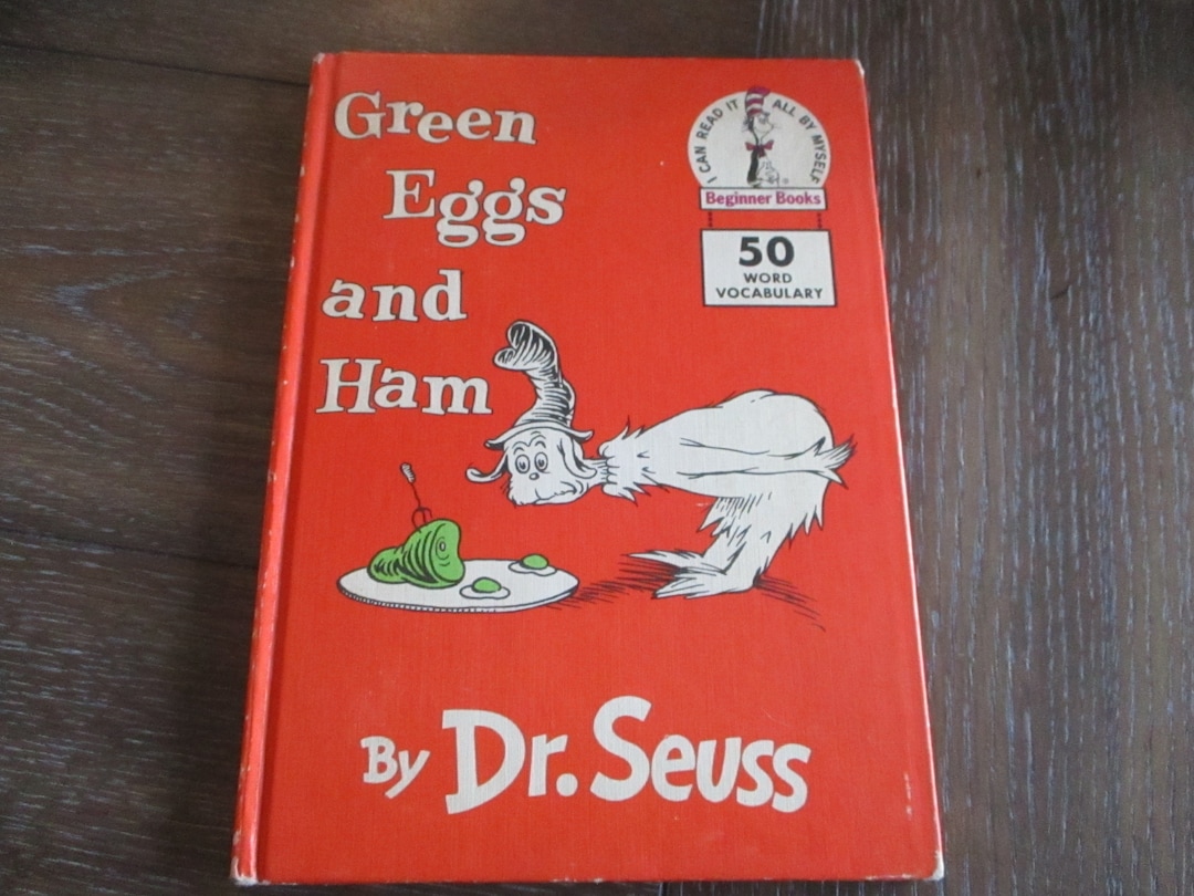 DR Seuss Green Eggs and Ham 50 Word Vocab 1960 Book Club - Etsy