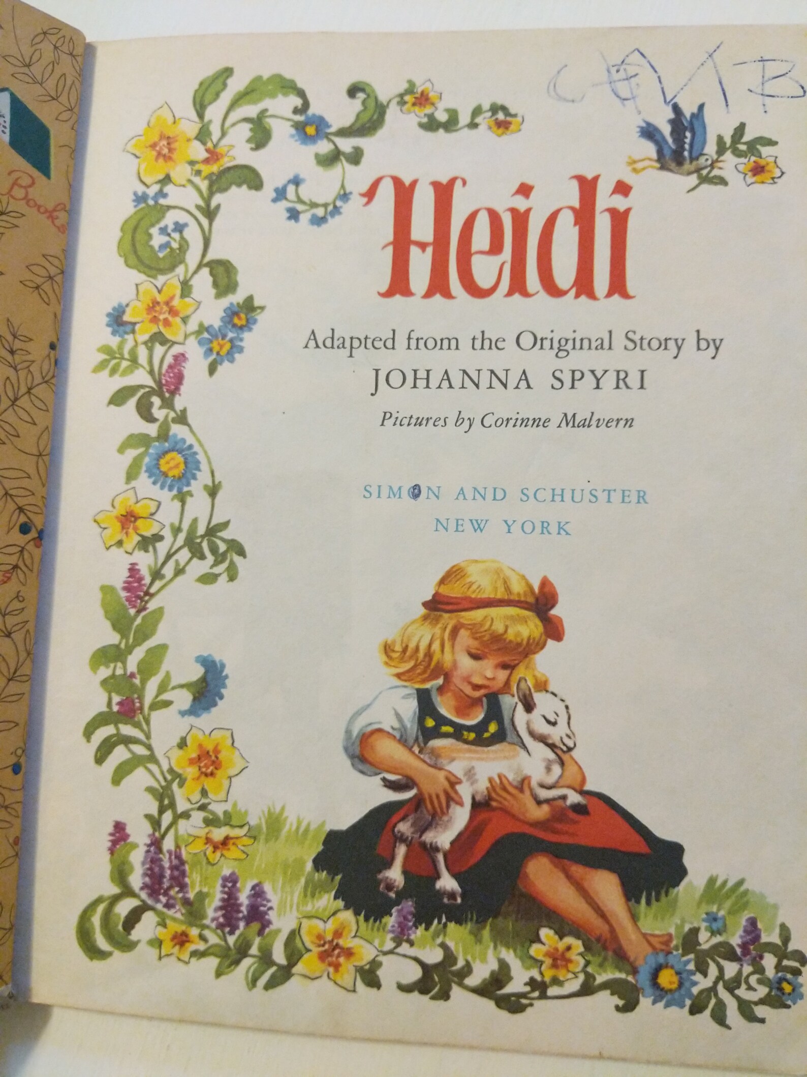 Little Golden Book Heidi 1954 - Etsy