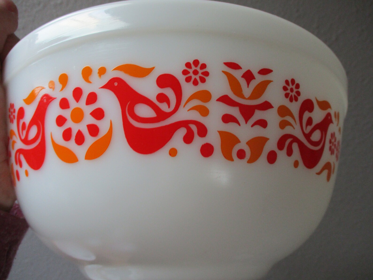 FRIENDSHIP BIRDS PYREX Set Glossy Round Mixing Bowls - Etsy