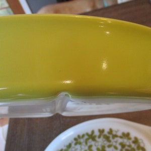 Pyrex VERDE Green DIVIDED Oval Dish With LID 1.5 Quart - Etsy