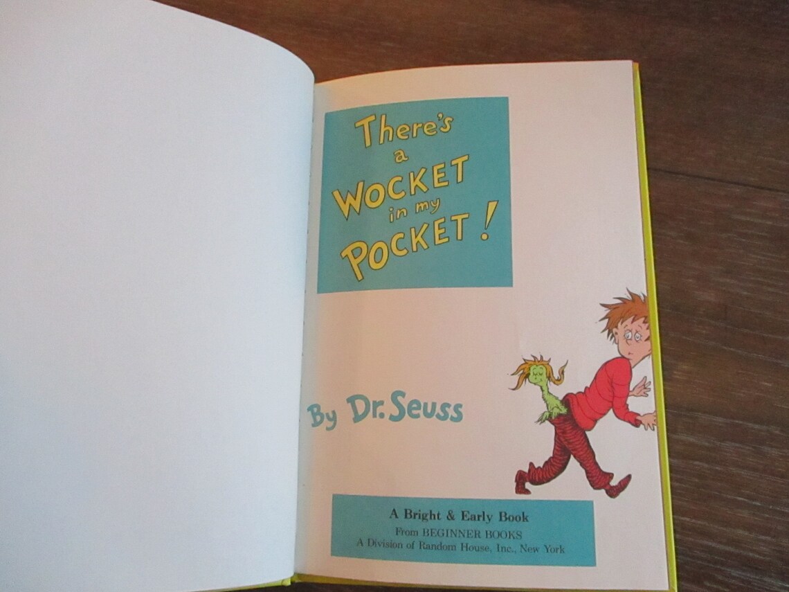 Dr Seuss There's a WOCKET in My POCKET - Etsy Ireland