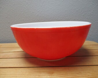 Pyrex Red Bowl | Etsy