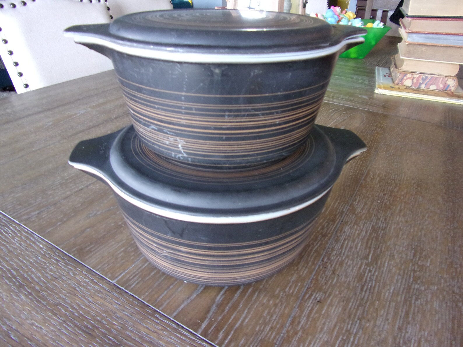 Vintage TERRA PYREX 4 Piece Set 474 475 - Etsy