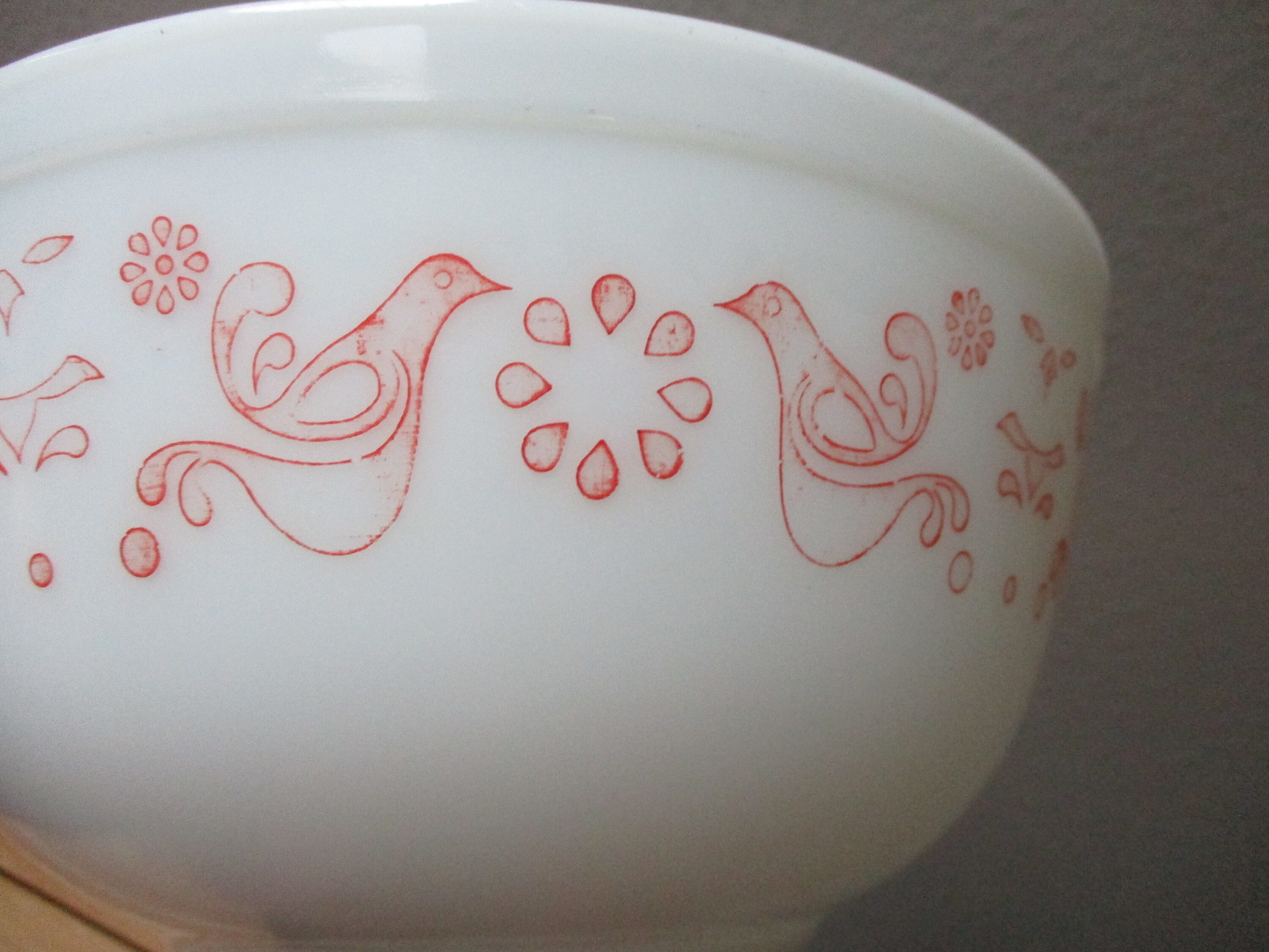 Pyrex FRIENDSHIP BIRDS 403 Faded Round Mixing Bowl | Etsy