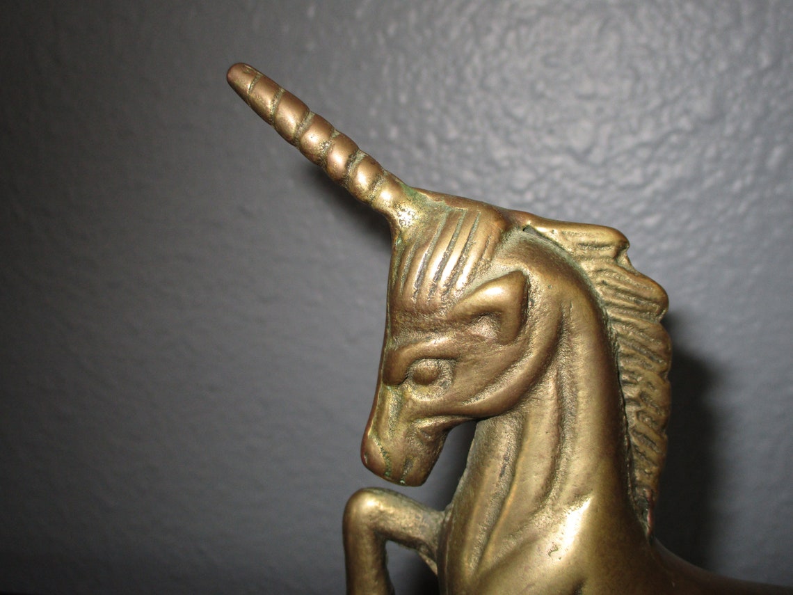 BRASS UNICORN Vintage figurine | Etsy
