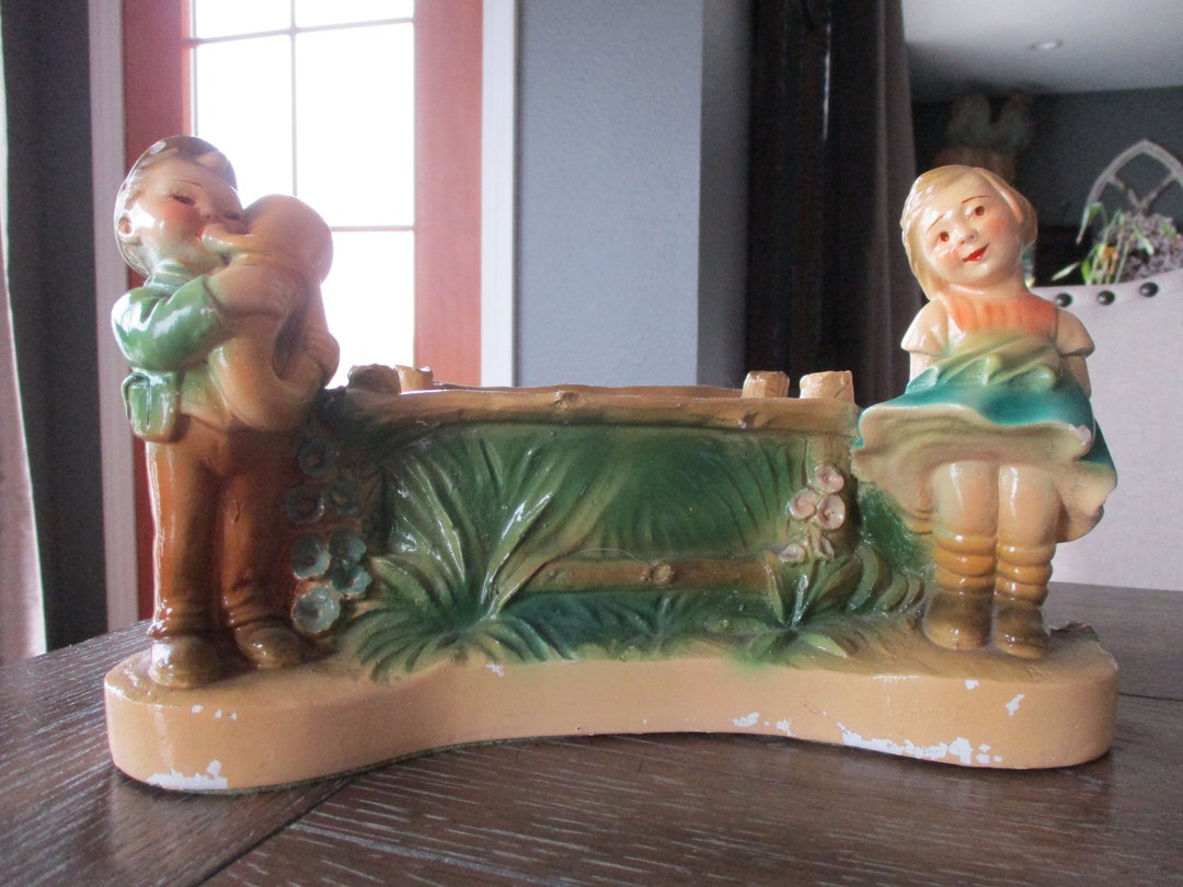 B. HUMMEL Herbert Dubler RARE Chalkware LARGE Antique Planter - Etsy