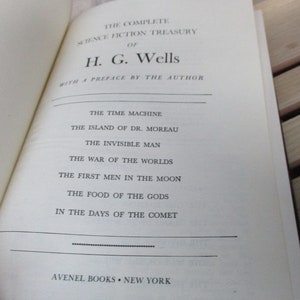 H.G. WELLS the Complete Science Fiction Treasury of HG Wells - Etsy
