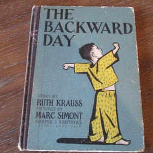 The Backward Day 1950 Ruth Krauss - Etsy