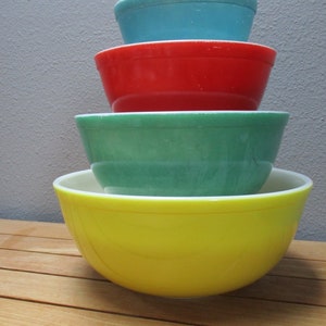 PRIMARY SET PYREX Numbered Vintage Primary Colors - Etsy