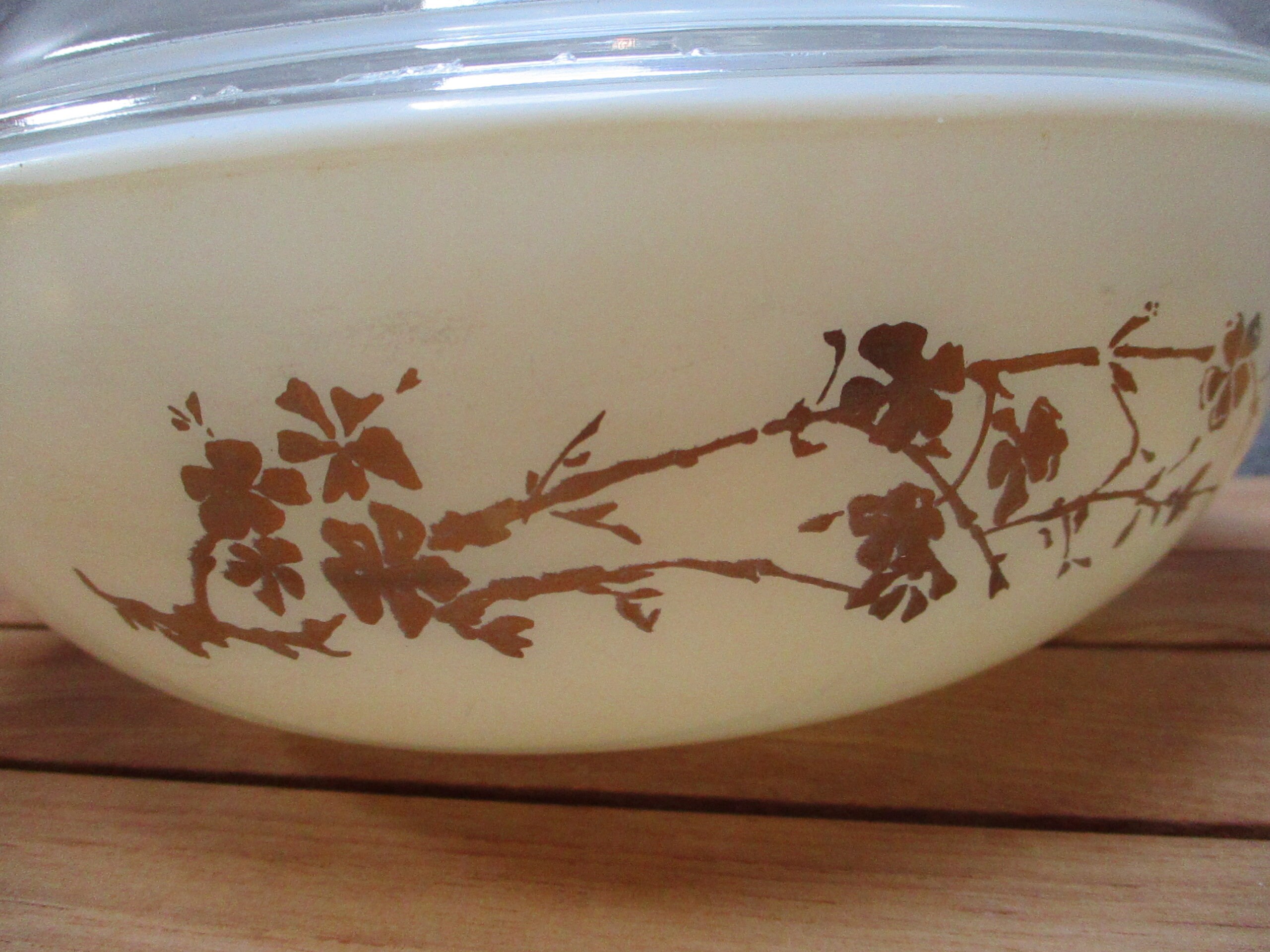 Vintage Pyrex 024 2 Quart GOLDEN BRANCH Casserole Dish With | Etsy