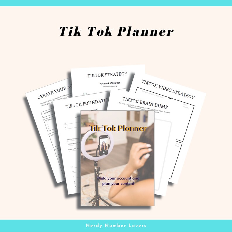 Tik Tok Content Planner - Etsy