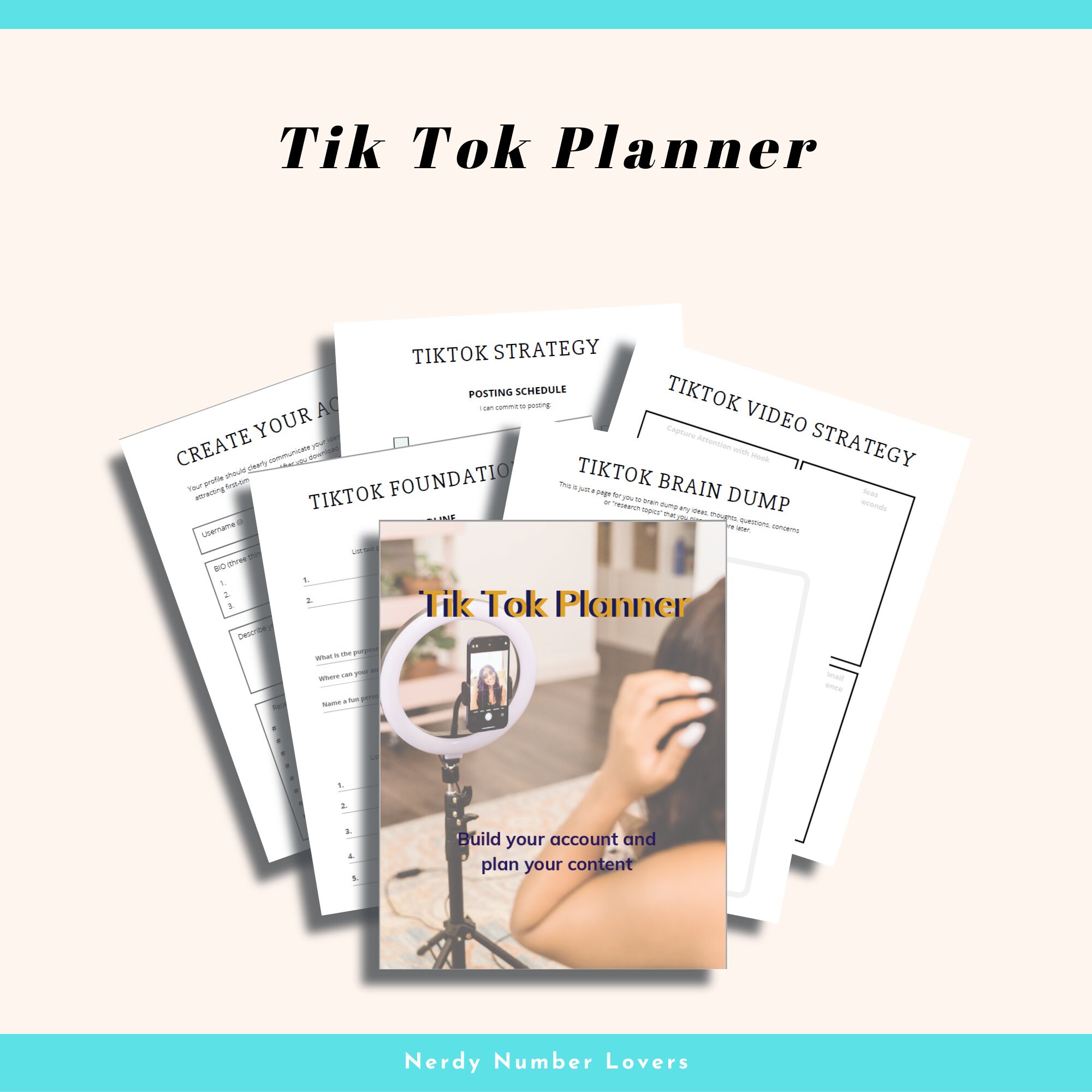 Tik Tok Content Planner - Etsy