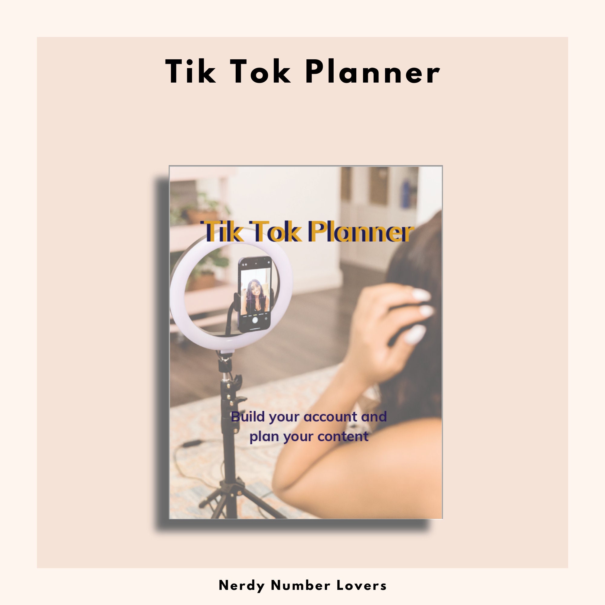 Tik Tok Content Planner - Etsy
