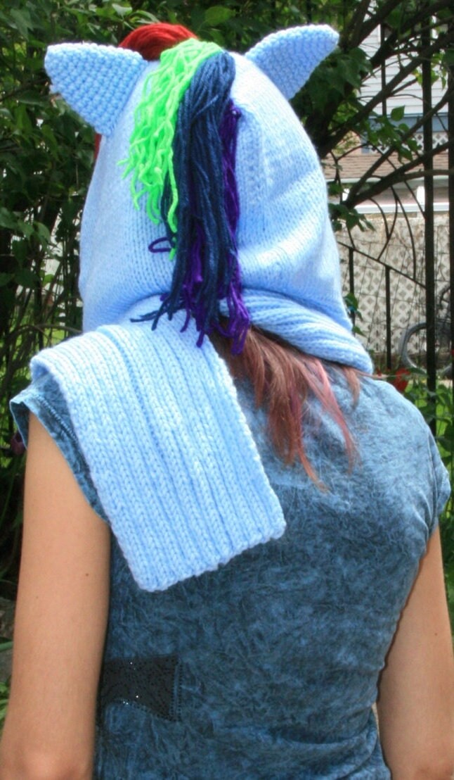 My Little Pony Hooded Scarf Schoodie My Little Pony Magic Mane Hooded ...
