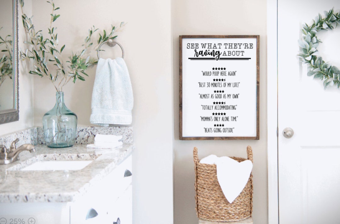 Bathroom Sign Bathroom Ravings Sign Funny Bathroom Sign - Etsy