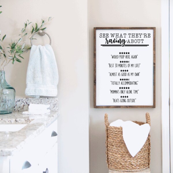 Guest Restroom Sign - Etsy