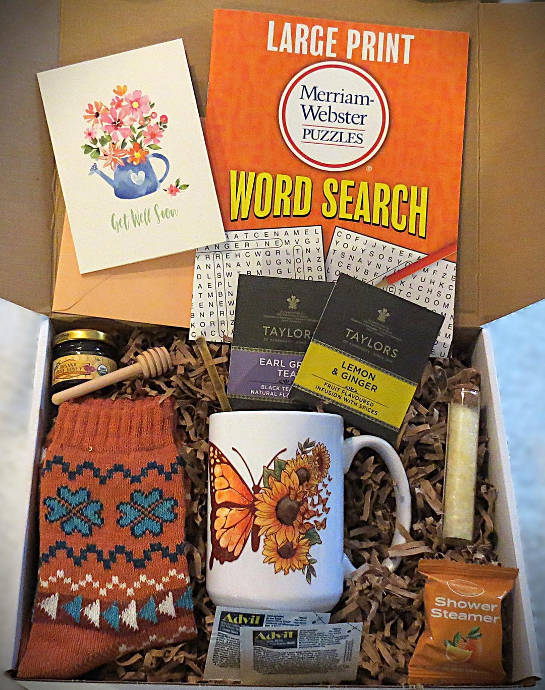 Get Well Gift Box, Get Well Care Package, Thinking of You Gift, Gift ...
