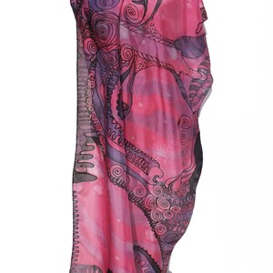 Greek Mytholog Silk Shawl 71in.x 23in.handpainted Ruana - Etsy