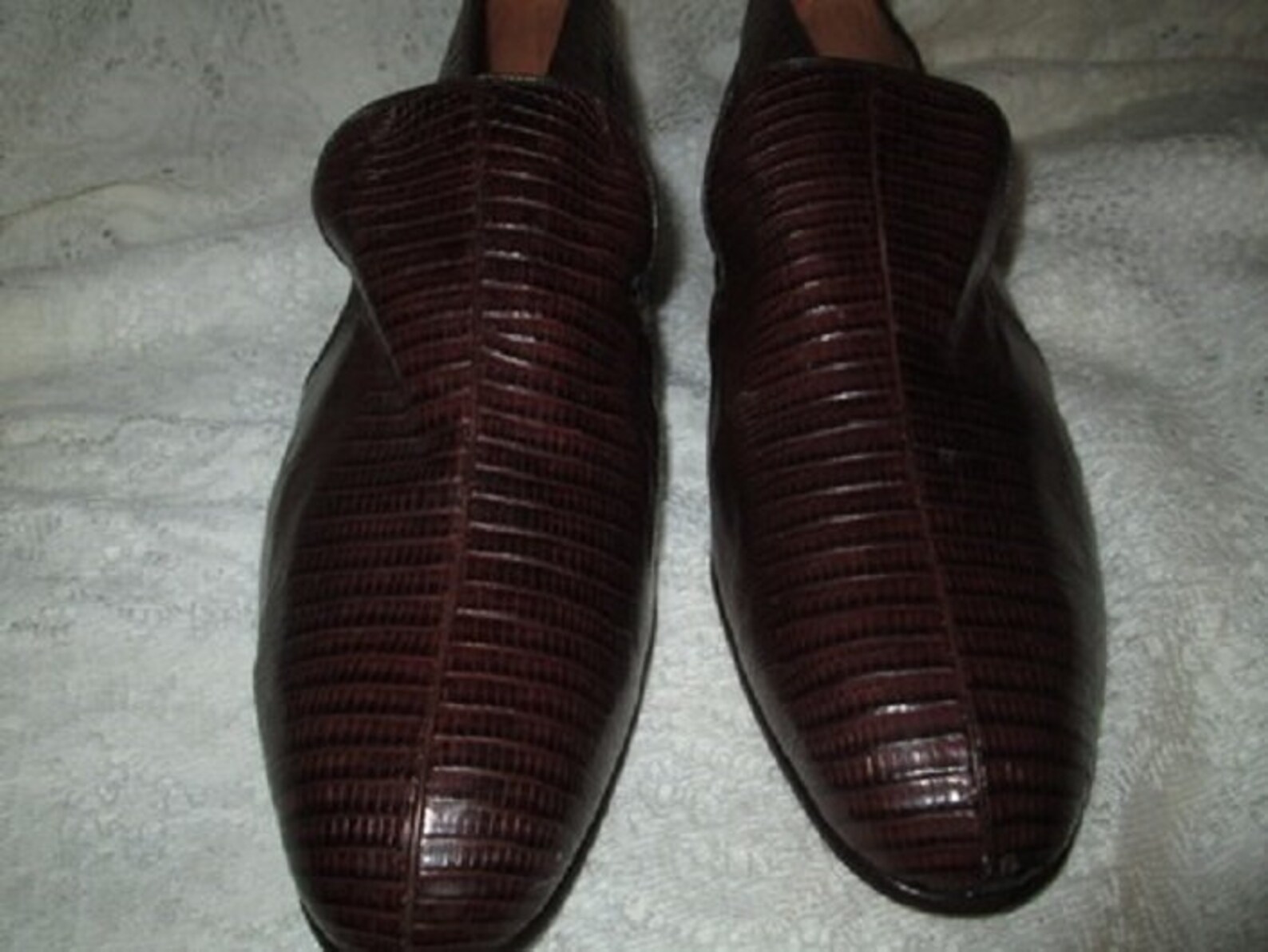 Rare Vintage Vero Cuoio Italian Croc Embossed Skin Mens Leather Bootie ...