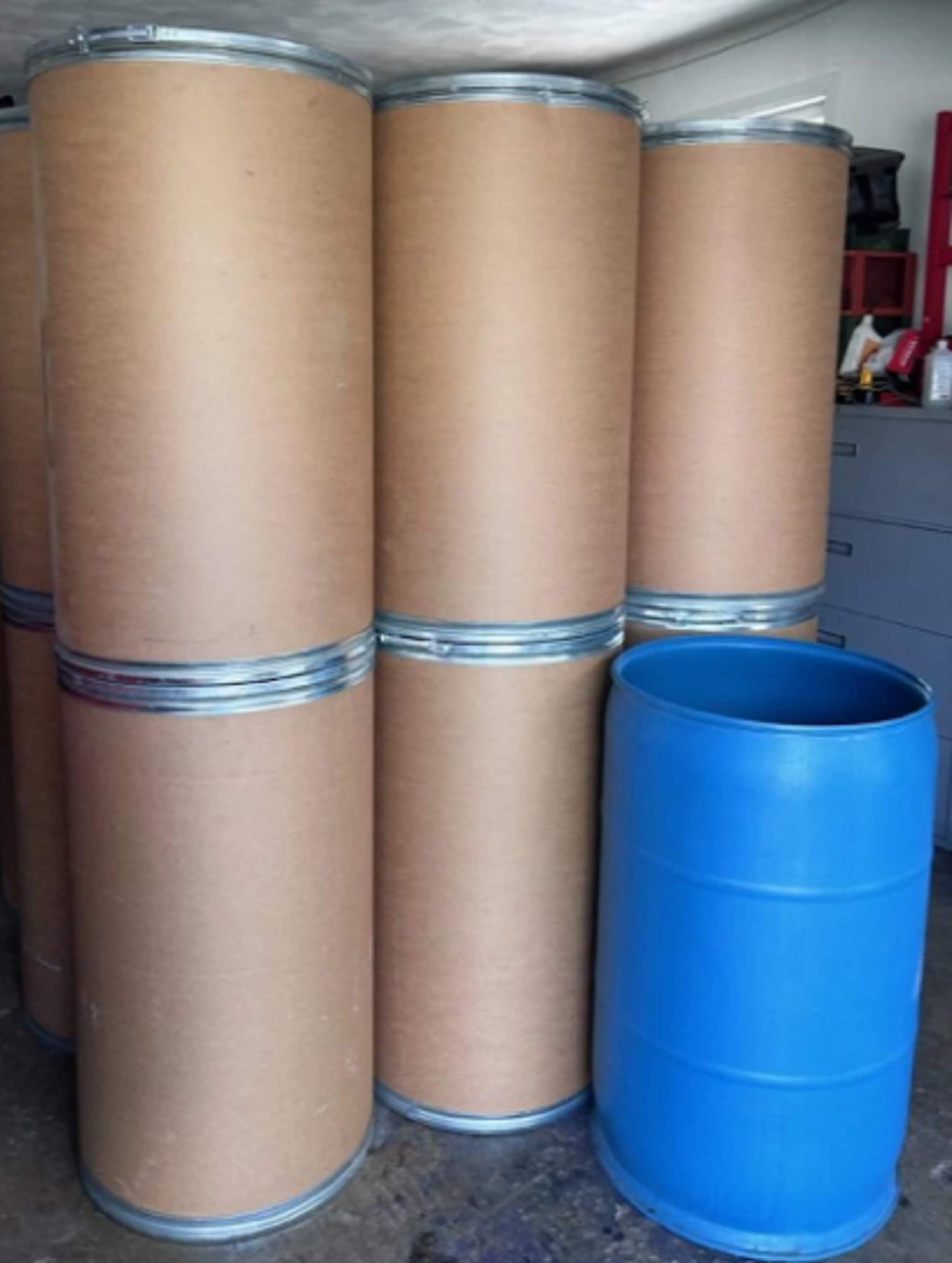 55 Gallon Jumbo Barrel Fibre Drum Cardboard Shipping Storage Container ...